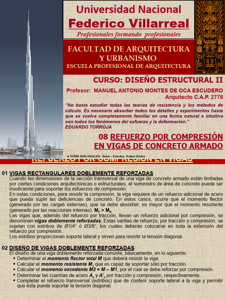 Diseño de Vigas Doble Reforzadas | PDF | Viga (Estructura) | Concreto ...