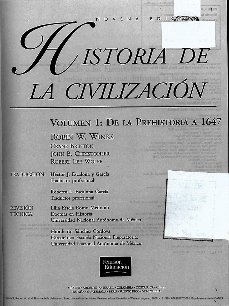 WINKS v 1 Historia de La Civilizacion | PDF | Compañías editoriales de ...