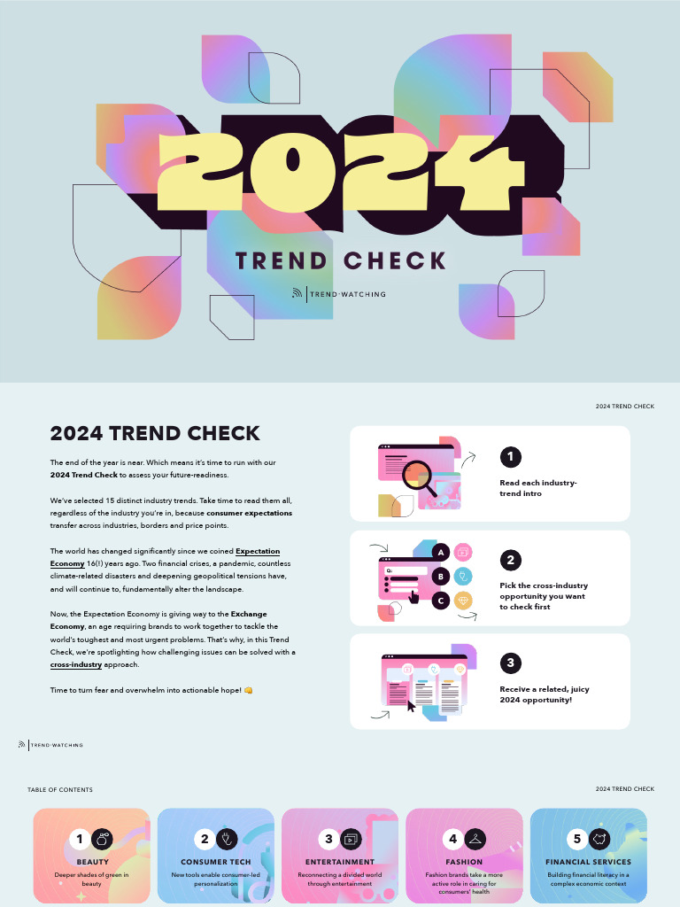 Trendwatching - Trend Check 2024 | PDF | Artificial Intelligence ...