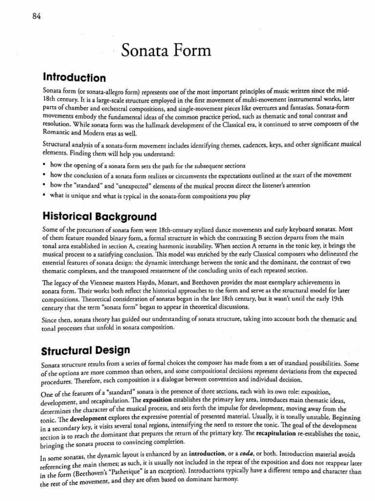 ARCT Analysis Sonata Notes | PDF