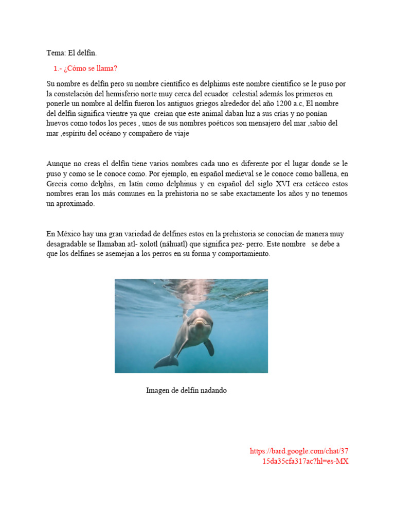 Características y hábitat del delfín | PDF | Depredación | Pescado