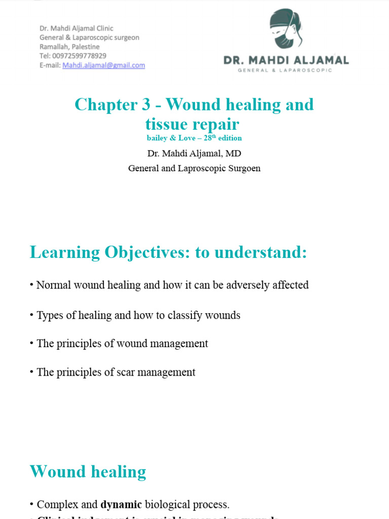Wound Healing and Tissue Repair Overview | PDF | Wound Healing ...