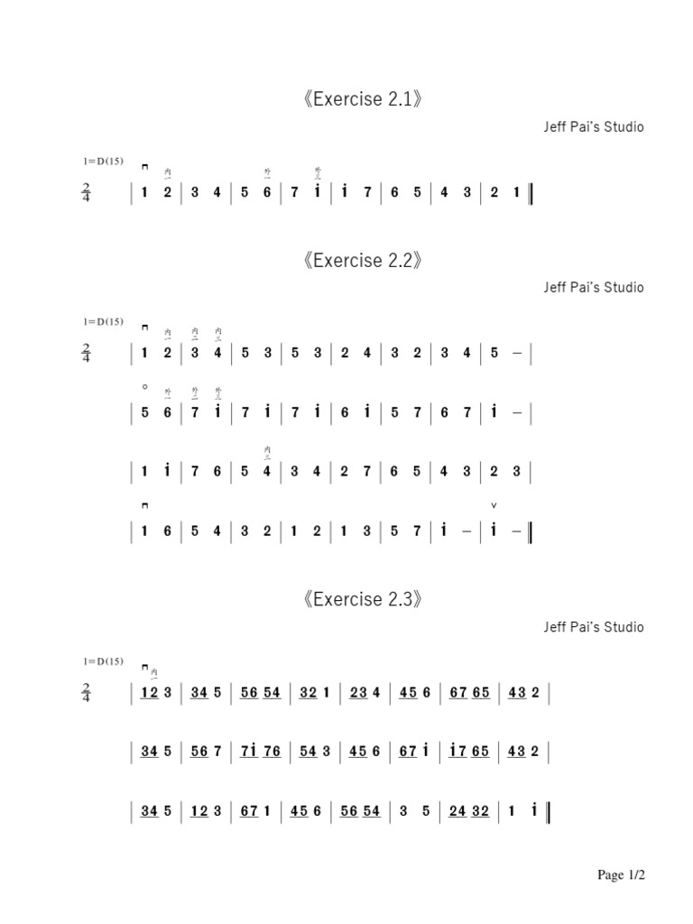 Lesson 2 Exercises | PDF