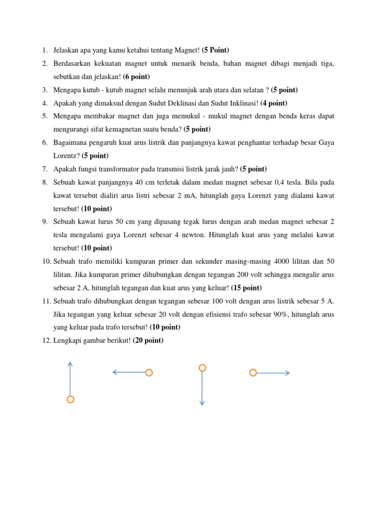 Soal Magnet | PDF