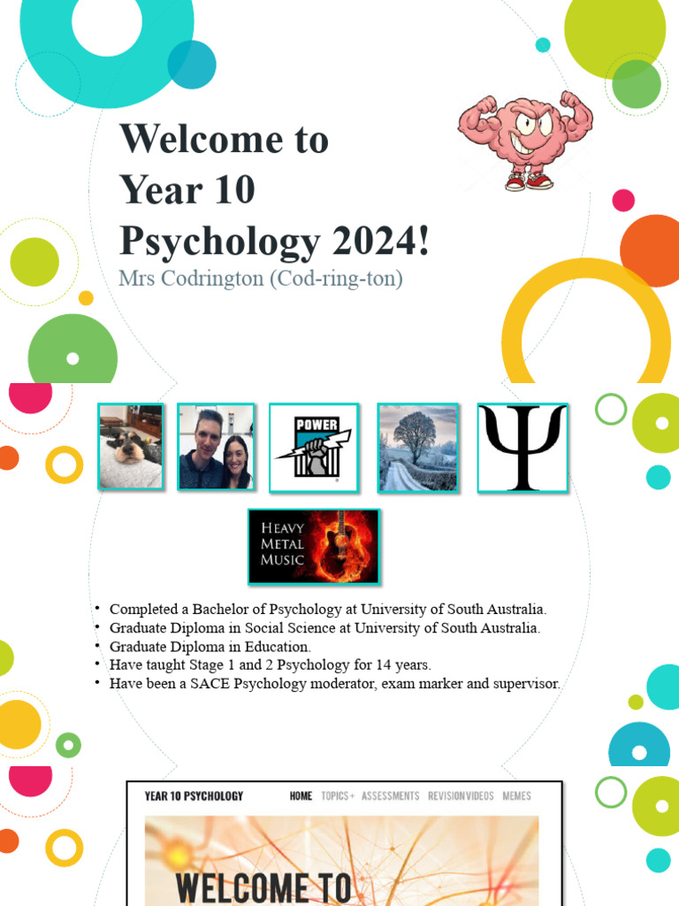 Welcome To Year 10 Psychology 2024!: Mrs Codrington (Cod-Ring-Ton ...