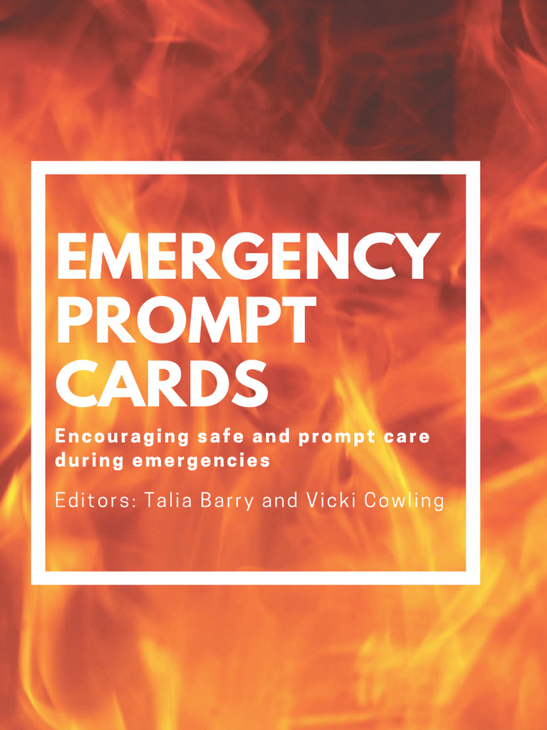 Emergency Prompt Cards 2021 | PDF | Heart | Cardiopulmonary Resuscitation