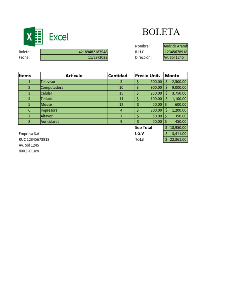 Boleta de Compra y Notas Académicas | PDF