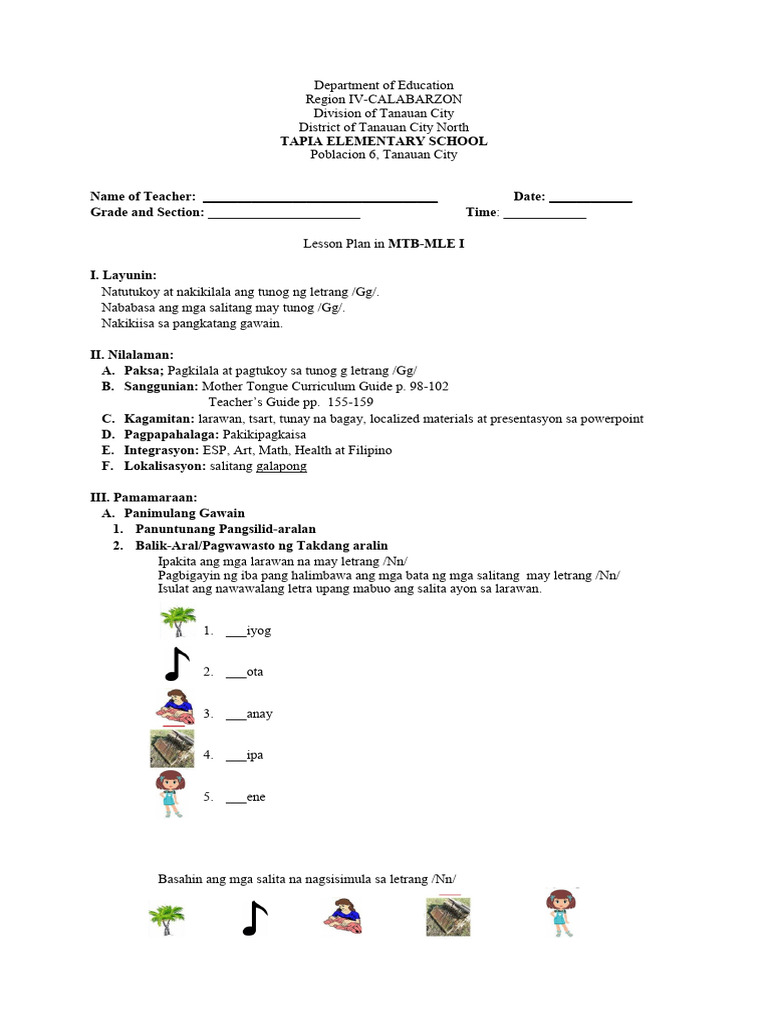 Cot Mtb1 q1 - Titik GG | PDF