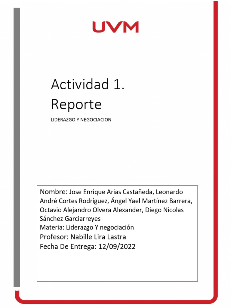 A#1 Equipo7 | PDF | Liderazgo