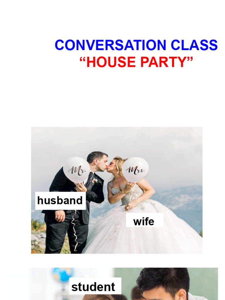 INTERMEDIATE Conversation Class - House Party | PDF | Language Arts ...