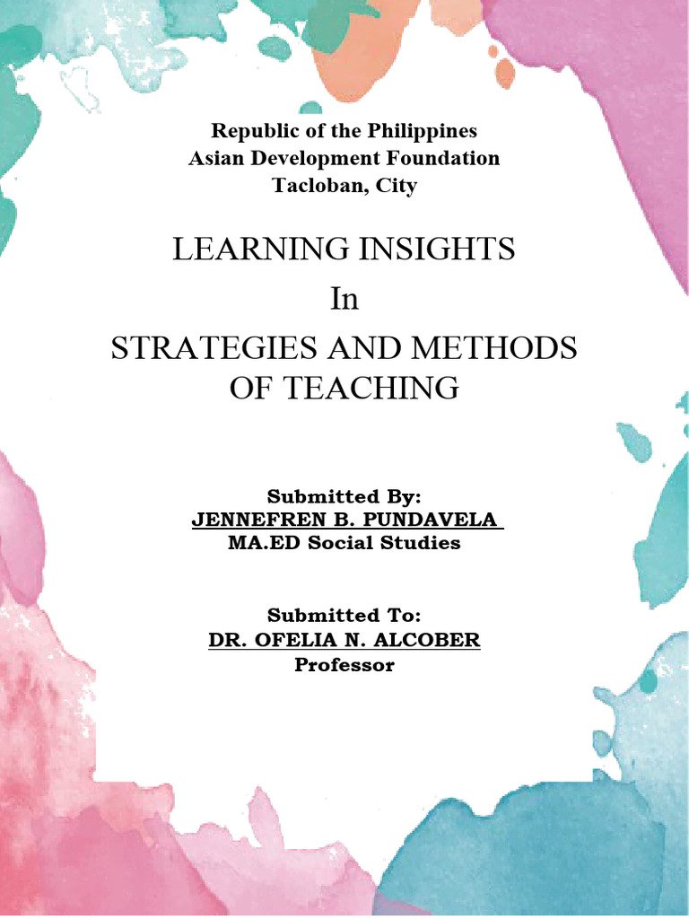 Part I | PDF | Learning | Constructivism (Philosophy Of Education)