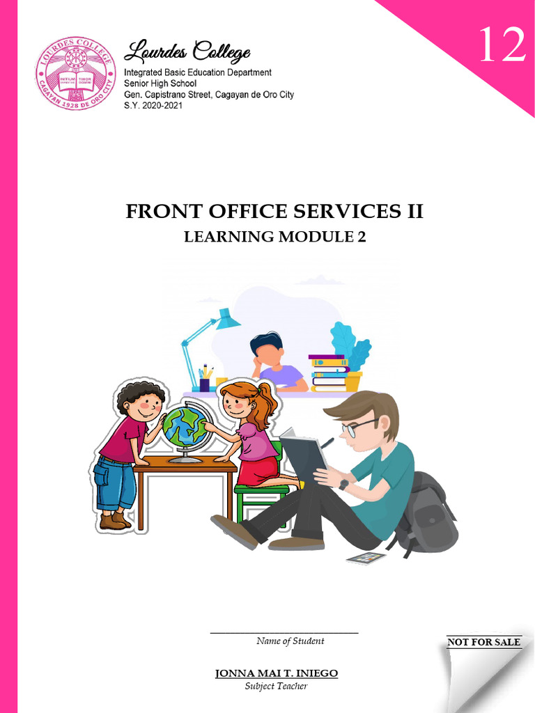 Edited Module Front Office - Week 2 | PDF | Learning | Information