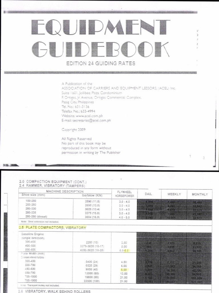 ACEL Equipment Guidebook Edition 24 | PDF