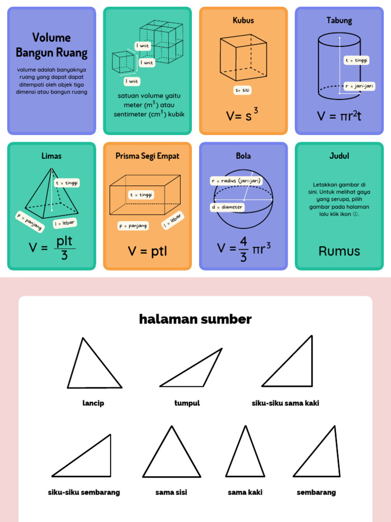 Flashcard Bentuk Pastel Ilustrasi Bergaris-1 | PDF