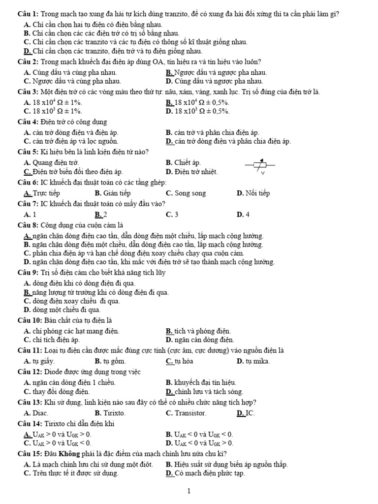De Cuong On Tap GK CN12 | PDF