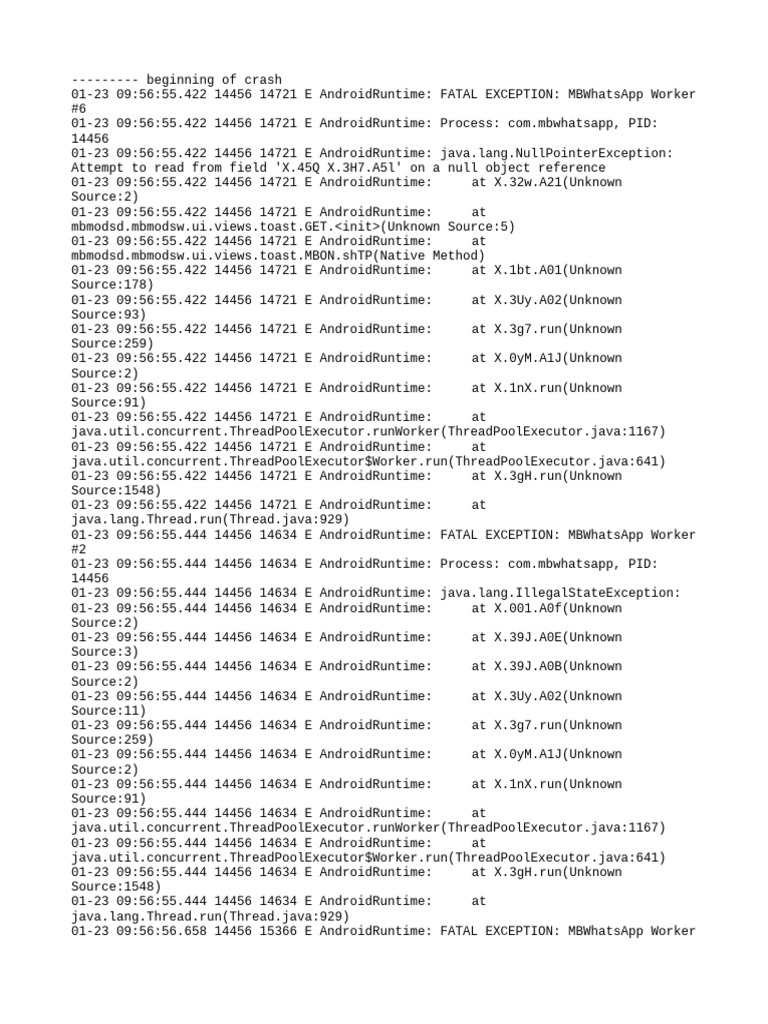 Logcat | PDF | Computer Science | Computer Architecture