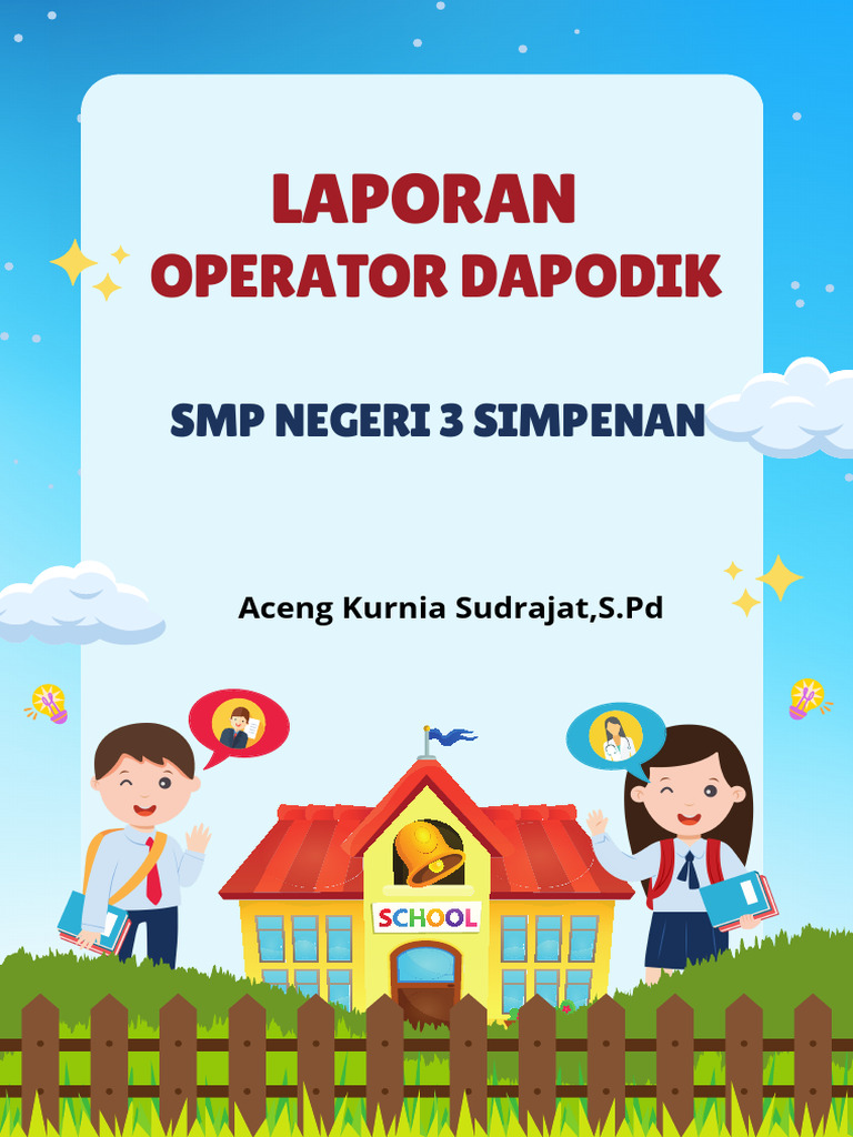 Contoh LAPORAN DAPODIK SMP | PDF