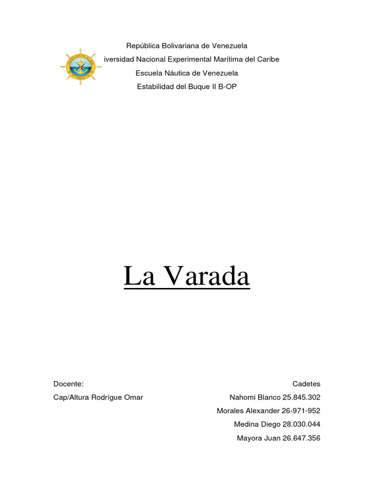 Analisis de Varada | PDF | Marea