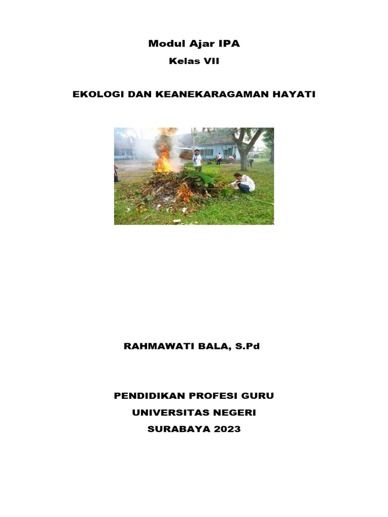 MODUL AJAR IPA PJBL - Didi Hardyana | PDF