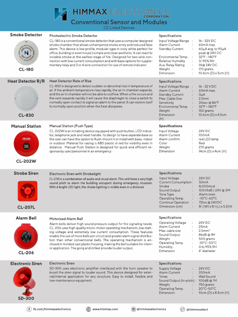 Conventional Sensor and Modules 2021 Final | PDF