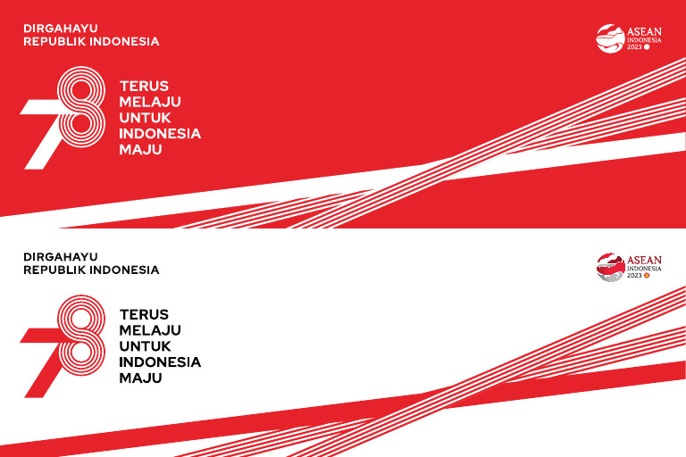 HUT RI 78 - Template - Banner Horizontal 3x1 | PDF