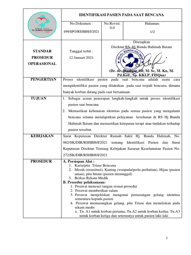 SKP 1 EP D IDENTIFIKASI PADA SAAT BENCANA | PDF | Hukum | Pengembangan Diri