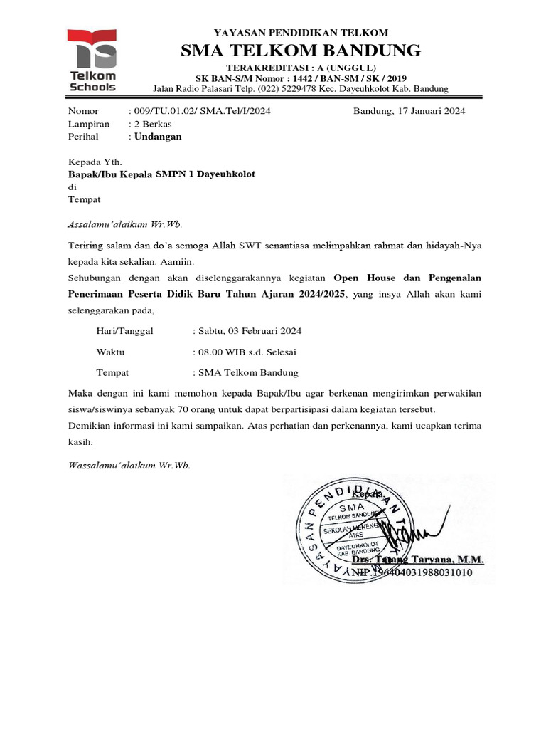 Sma Telkom Bandung | PDF