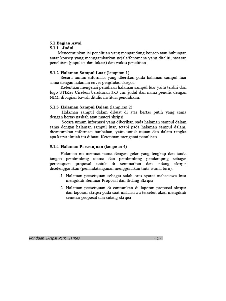 Halaman Awal SKripsi | PDF