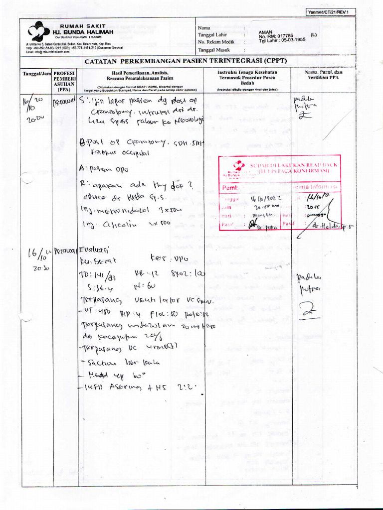 SKP 2 EP A BUKTI SBAR | PDF