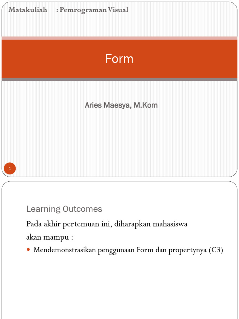 Chapter 3-Form | PDF