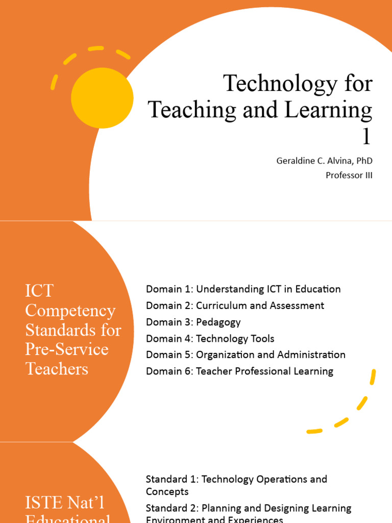 Technology For Teaching and Learning 1 | PDF | Educational Technology | Learning