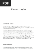 Cronbach Alpha Calculation Table | PDF