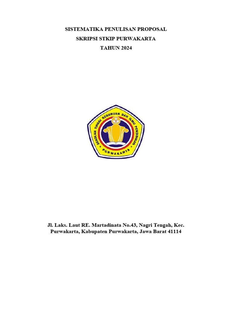 SISTEMATIKA PENULISAN PROPOSAL SKRIPSI | PDF