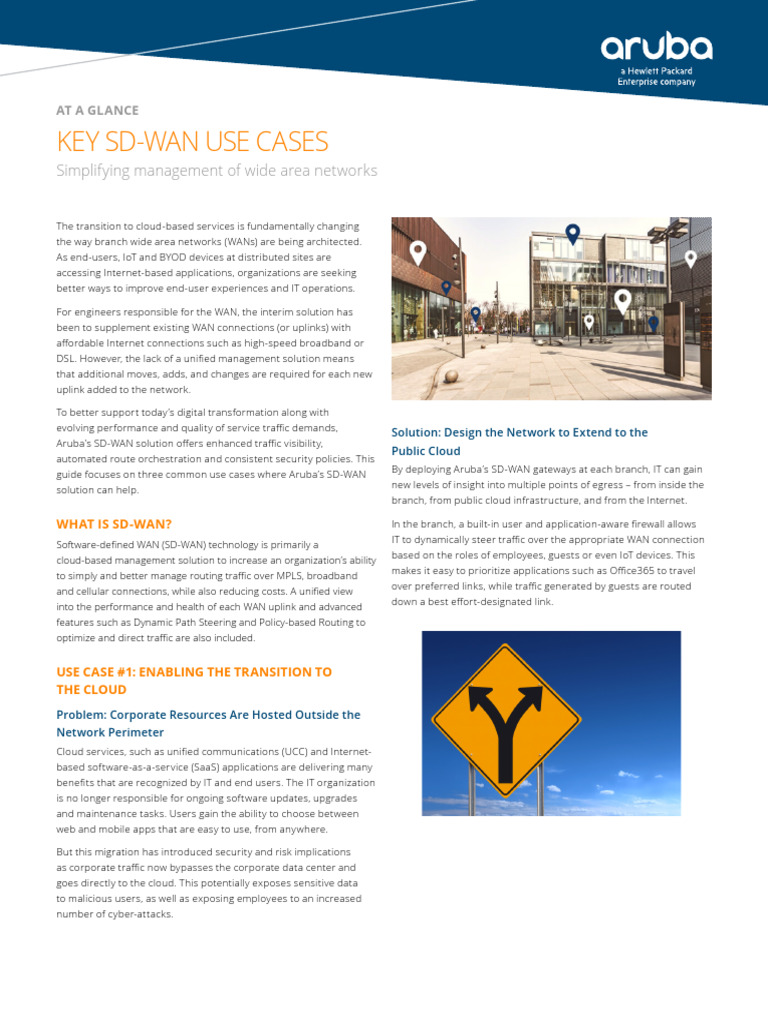 AAG - Key SD WAN Use Cases | PDF | Cloud Computing | Computer Network AAG - Key SD WAN Use Cases | PDF | Cloud Computing | Computer Network
