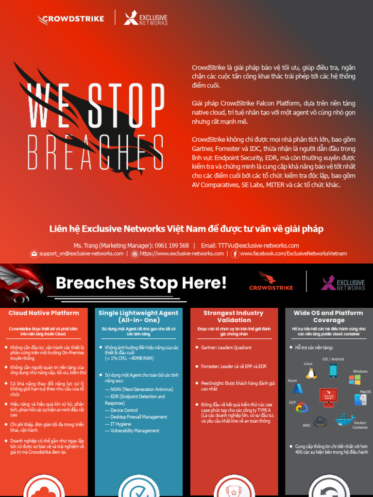 CrowdStrike - Breaches Stop Here | PDF