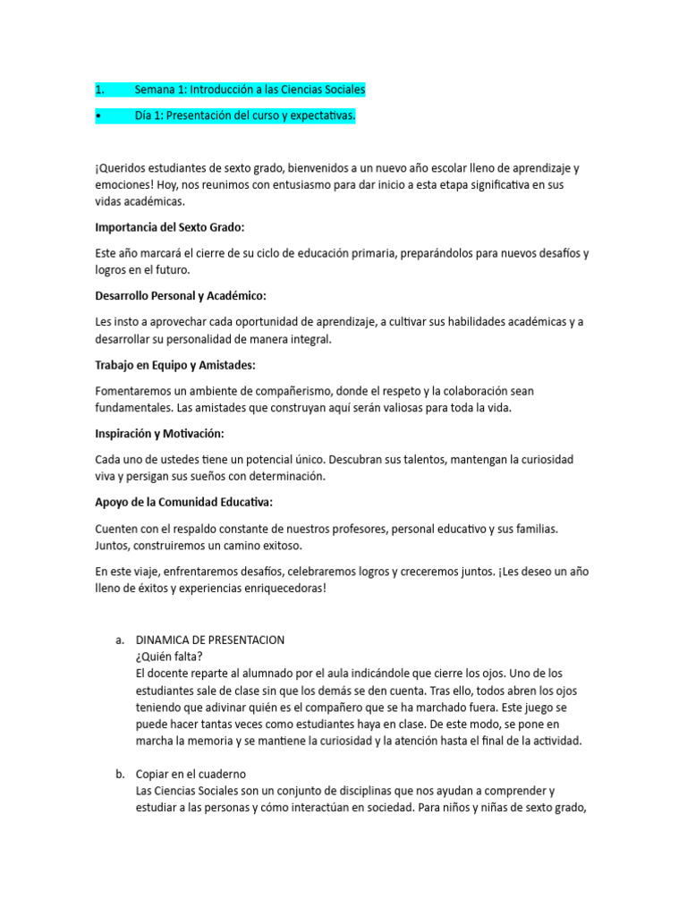 Semana | PDF | Sociedad | Aprendizaje