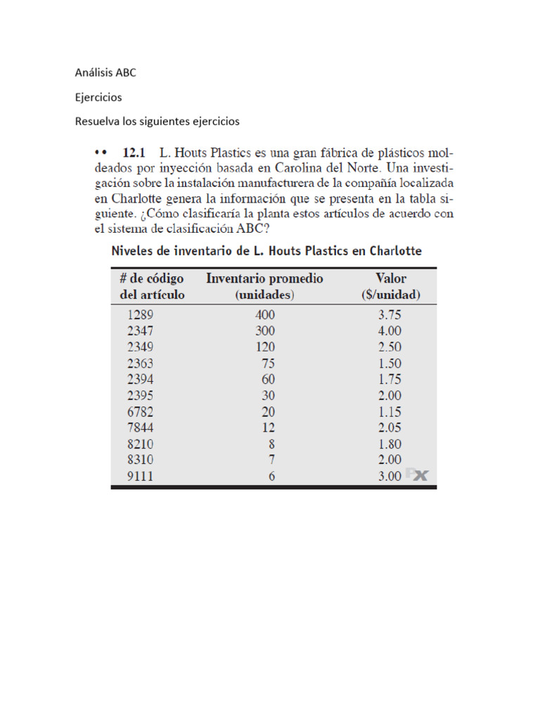 Problemas ABC | PDF