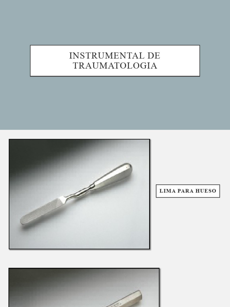 Instrumental de Traumatologia | PDF