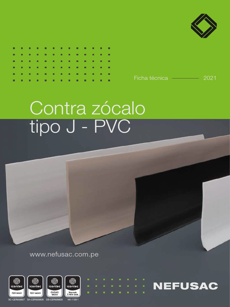 FT Contra-Zocalo Tipo J PVC Nefusac | PDF | Higiene | Agua