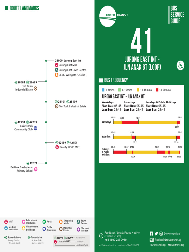 Jurong East Int - JLN Anak BT (Loop) : Bus Frequency | PDF | Vehicles ...
