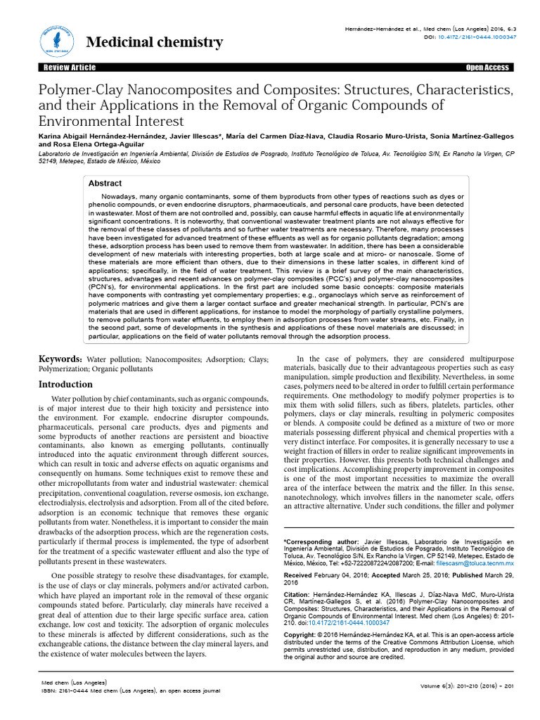 Polymer Clay Nanocomposites And Composit Pdf Nanocomposite Polymers