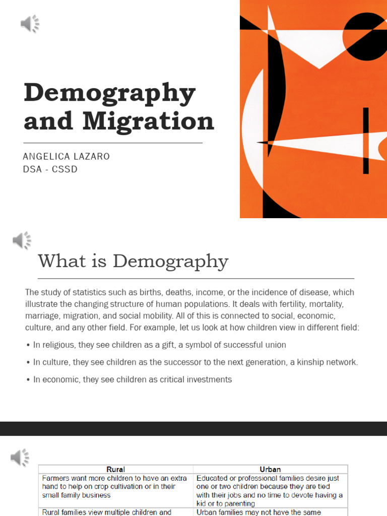 Demography and Migration | PDF | Food Security | Human Overpopulation