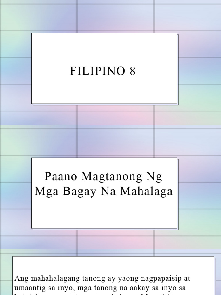 Makabuluhang Tanong-Pangangatuwiran | PDF