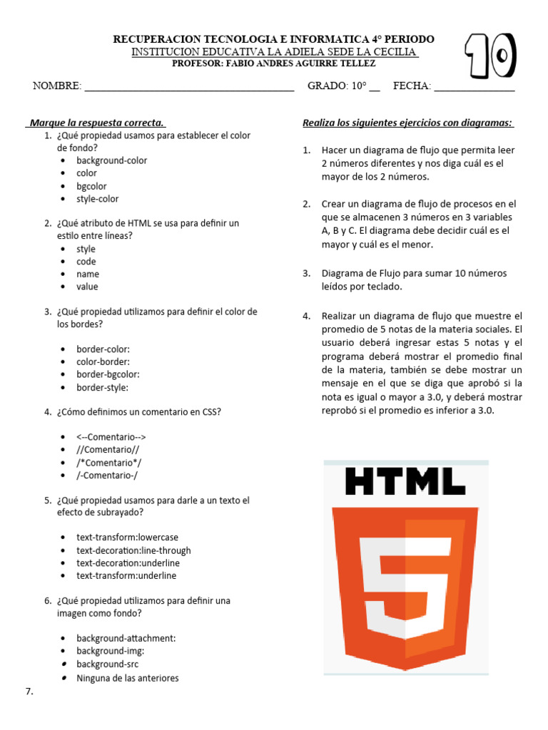 Recuperacion Tecnologia Grado 10 | PDF | Informática | Ingeniería de ...