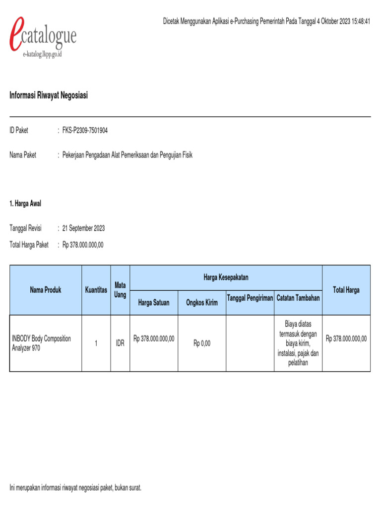 Riwayat Negosiasi Undefined | PDF