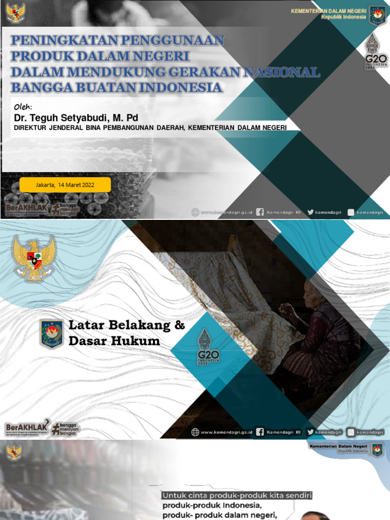 BAHAN DIRJEN - PENINGKT PENGGUNAAN PRODUK DLM NEG (P3DN) - Fix | PDF