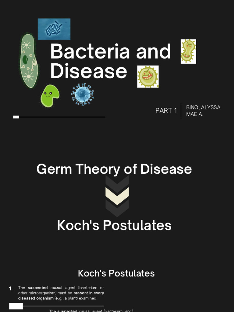 Bacteria and Disease Part 1 | PDF | Infection | Pathogen