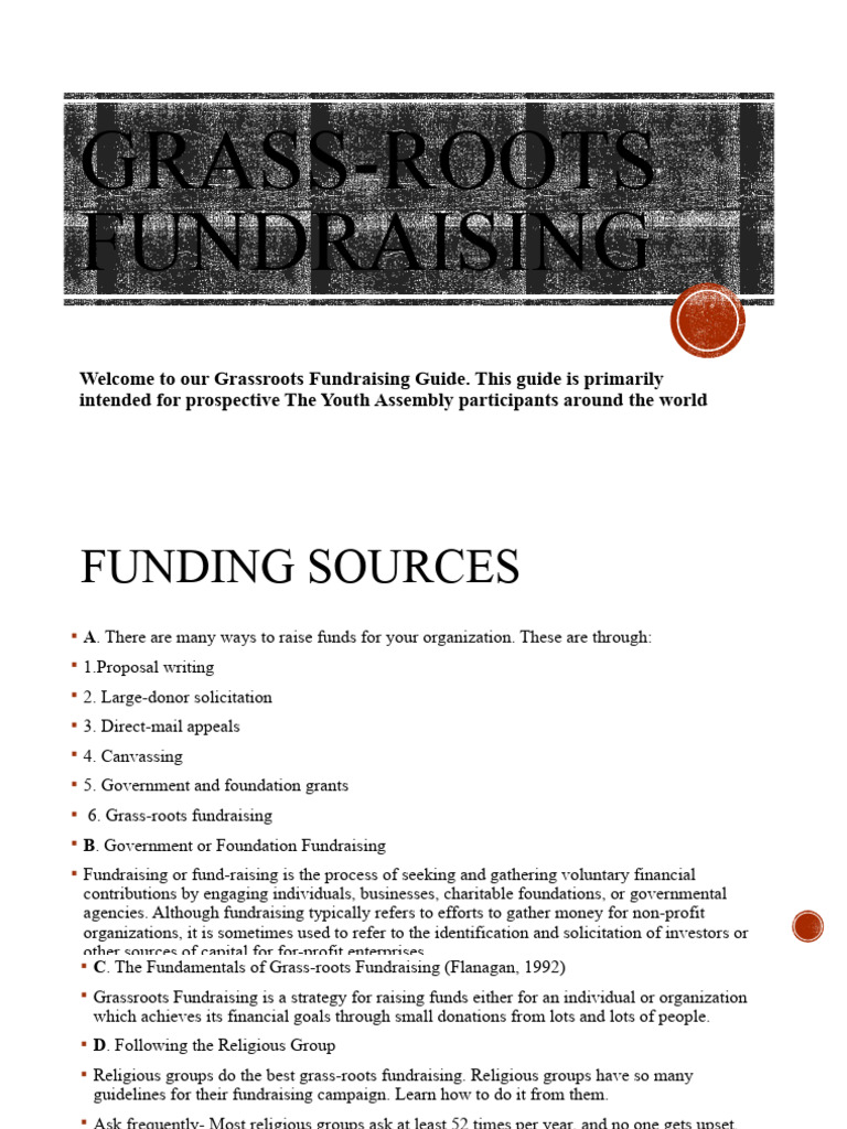 Group 2 Grass Roots Fundraising | PDF | Fundraising | Philanthropy