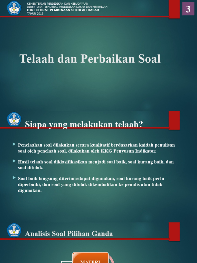 Telaah Dan Perbaikan Soal | PDF