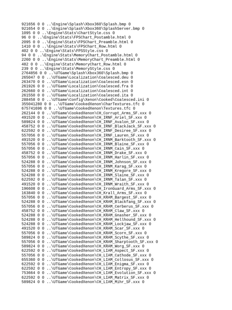 Game Asset File Structure | PDF | Computer File Formats | Data ...